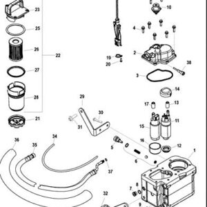 RPS Fuel Pump for Mercury Mercruiser Marine Replaces 866170A01 for Gen III Cool Fuel Module