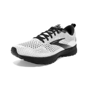 brooks women's revel 4 running shoe - white/black - 11