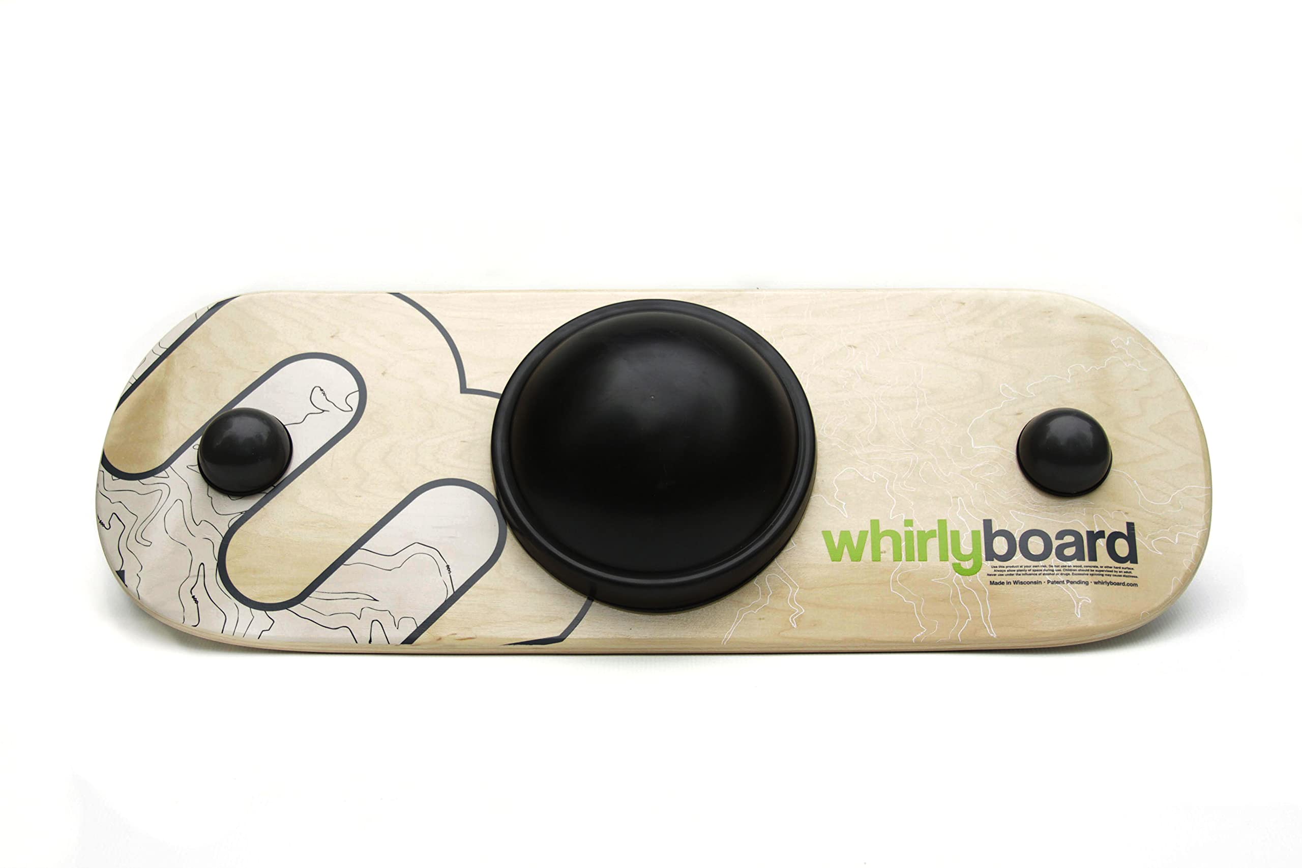 Whirly Board Wide Standing Desk Balance Board & Half-Ball Balance Trainer