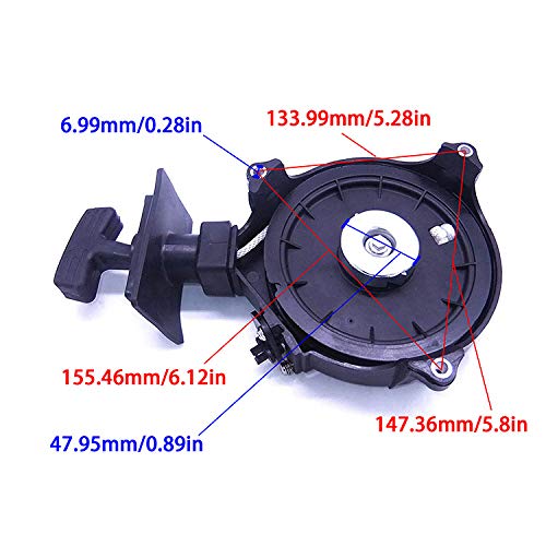 Boat Motor 8M0056437 Recoil Starter Assy for Mercury Marine Outboard Engine 4HP 5HP 6HP / 5040850 for Evinrude Johnson OMC BRP 4HP 6HP