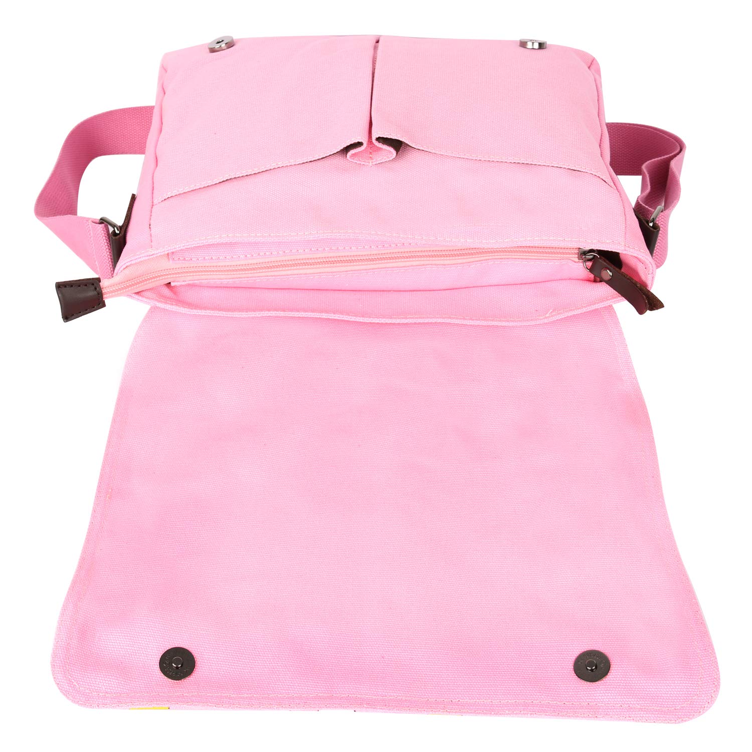 JOCHUI Canvas Anime Messenger Bag Women Shoulder Bag Satchel Crossbody Bag Pink