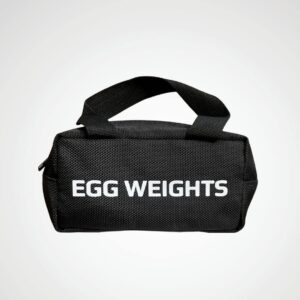 egg weights black carrying bag, for resistance bands, for massage tools, small workout equipment and more for men and women