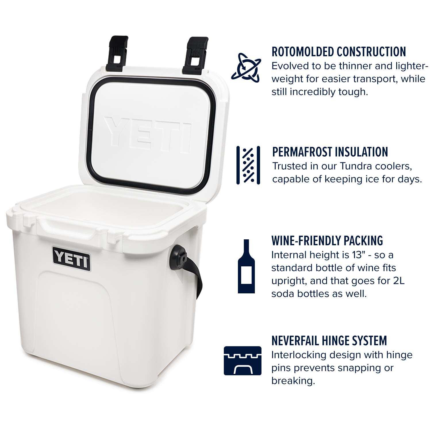 Yeti Roadie 24 Hard Cooler White