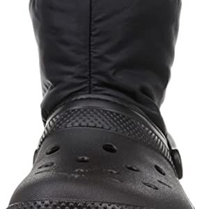 Crocs Unisex Classic Lined Neo Puff Fuzzy Winter Boots Snow Black, Numeric_7 US Women