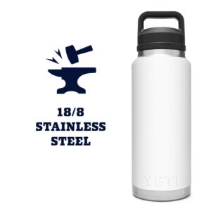 YETI Rambler 36 oz Bottle, Vacuum Insulated, Stainless Steel with Chug Cap, White