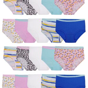 Fruit of the Loom girls Cotton Underwear Multipacks Briefs, 20 Pack - Fashion Assorted, 14 US