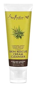 cannabis sativa (hemp) seed oil & witch hazel skin rescue cream cleanser