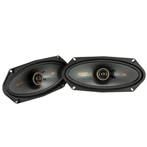 pair kicker 47ksc41004 4x10 75 watt 2-way car audio coaxial speakers ksc41004