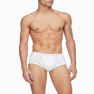 Calvin Klein Men's Cotton Classics 4-Pack Brief, 4 WHITE, M