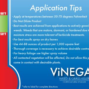 Energen Carolina LLC 579 Vinegar Weed & Grass Killer, Approved for Organic Production, Pet Safe, Glyphosate Free Herbicide, Quart, 1, Light Yellow