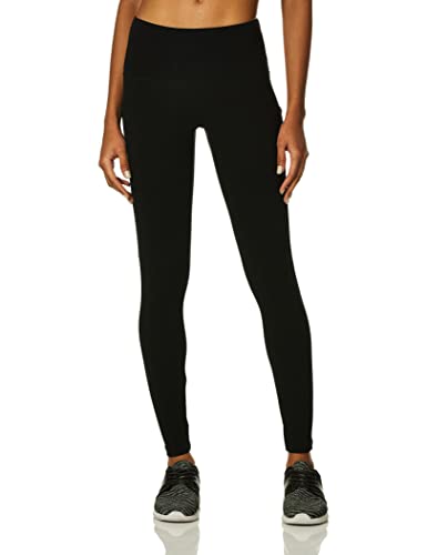 Jockey womens Cotton Stretch Basic Ankle with Side Pocket Leggings, Deep Black, Small US