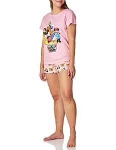 disney womens mickey mouse minnie mouse and friends pajamas pink large