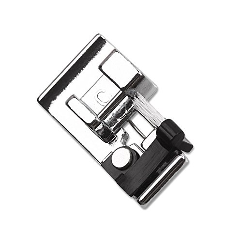 ZIGZAGSTORM 822801001 Overedge Presser Foot C (top Load)(Bring White Brush) Snap On for Janome,Babylock,Elna,Kenmore,Pfaff,Viking Sewing Machines822801001