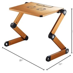 Urban Shop Gold Sit Laptop Desk Stand