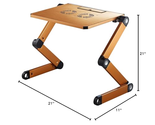 Urban Shop Gold Sit Laptop Desk Stand