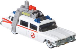 hot wheels real riders ghostbusters classic ecto-1 die-cast vehicle 1:64 scale