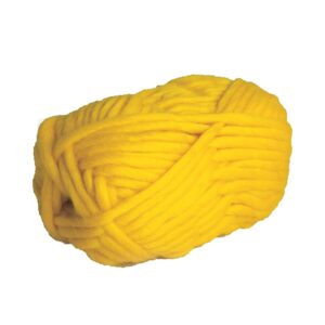 knit picks tuff puff 100% wool super bulky yarn yellow - 100 gram skein (canary)