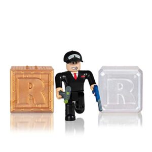 roblox action collection - jailbreak: secret agent + two mystery figure bundle [includes 3 exclusive virtual items]