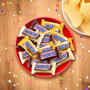 SNICKERS Original, Peanut Butter & Almond Fun Size Milk Chocolate Candy Bars Variety Assortment, Party Size, 24.02 Oz Bulk Bag