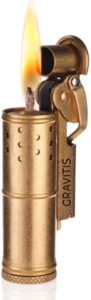 gravitis wwii vintage brass/copper trench lighter and solid brass