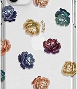 Coach - Dreamy Peony Protective Case for Apple iPhone 11 - Clear/Rainbow/Glitter (Clear/Rainbow/Glitter, iPhone 11)