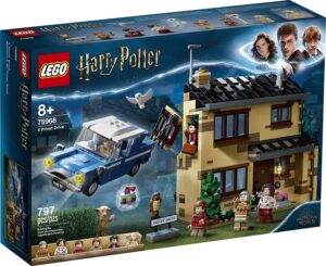 lego harry potter 4 privet drive 75968 house and ford anglia flying car toy, wizarding world gifts for kids, girls & boys with harry potter, ron weasley, dursley family, and dobby minifigures