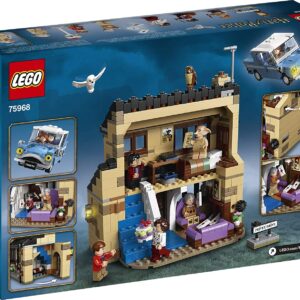 LEGO Harry Potter 4 Privet Drive 75968 House and Ford Anglia Flying Car Toy, Wizarding World Gifts for Kids, Girls & Boys with Harry Potter, Ron Weasley, Dursley Family, and Dobby Minifigures