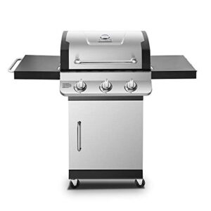 dyna-glo dgp397snp-d premier 3 burner propane gas grill, stainless