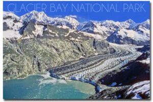 glacier bay national park, alaska mountain refrigerator magnet size 2.5" x 3.5"