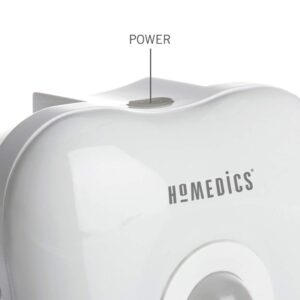 Homedics TotalClean Personal UV-C Plug-In Air Sanitizer – Small Air Purifier for Bedrooms and Bathrooms, Built-In Night-Light for Small Spaces, Auto-On Motion, White