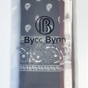 Bycc Bynn 3 Pack Pure Cotton Paisley Pattern Bandanas Square Scarf Headwear (Black + Burgundy + White)