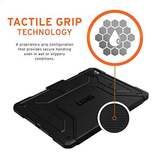 URBAN ARMOR GEAR UAG iPad Pro 12.9-inch (4th Gen, 2020) Case Metropolis [Black] Folio Slim Heavy-Duty Tough Multi-Viewing Angles Stand Military Drop Tested Protective Cover