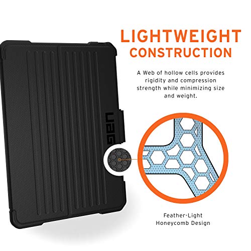 URBAN ARMOR GEAR UAG iPad Pro 12.9-inch (4th Gen, 2020) Case Metropolis [Black] Folio Slim Heavy-Duty Tough Multi-Viewing Angles Stand Military Drop Tested Protective Cover