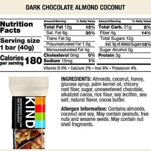 KIND Dark Chocolate Almond & Coconut, 1.4 Oz (Pack Of 6)