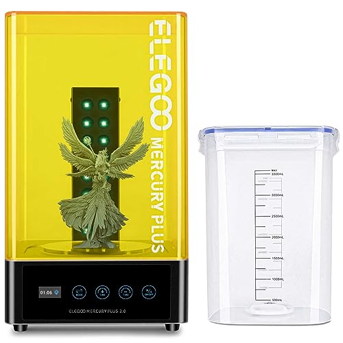 ELEGOO Mercury Plus 2.0 3D Printing Wash and Cure Station V2 for Mars Photon S Photon Mono LCD SLA DLP 3D Printer Models