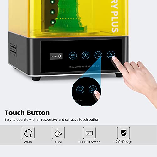 ELEGOO Mercury Plus 2.0 3D Printing Wash and Cure Station V2 for Mars Photon S Photon Mono LCD SLA DLP 3D Printer Models