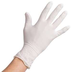 powdered disposable latex gloves for foodservice comfortable pack of 100