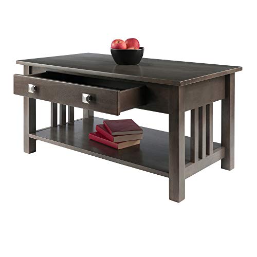 Winsome Wood Stafford Occasional Table, 18 H, Oyster Gray