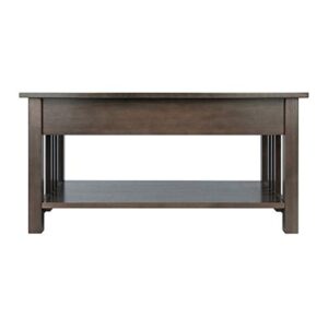 Winsome Wood Stafford Occasional Table, 18 H, Oyster Gray