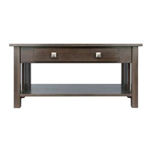 Winsome Wood Stafford Occasional Table, 18 H, Oyster Gray