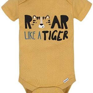 Onesies Brand Baby Boy's 8-Pack Short Sleeve Mix & Match Bodysuits, Dangerously Cute Tiger, 12 Months