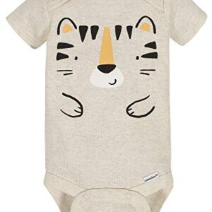 Onesies Brand Baby Boy's 8-Pack Short Sleeve Mix & Match Bodysuits, Dangerously Cute Tiger, 12 Months