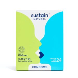 sustain ultra thin condoms, 24 ct