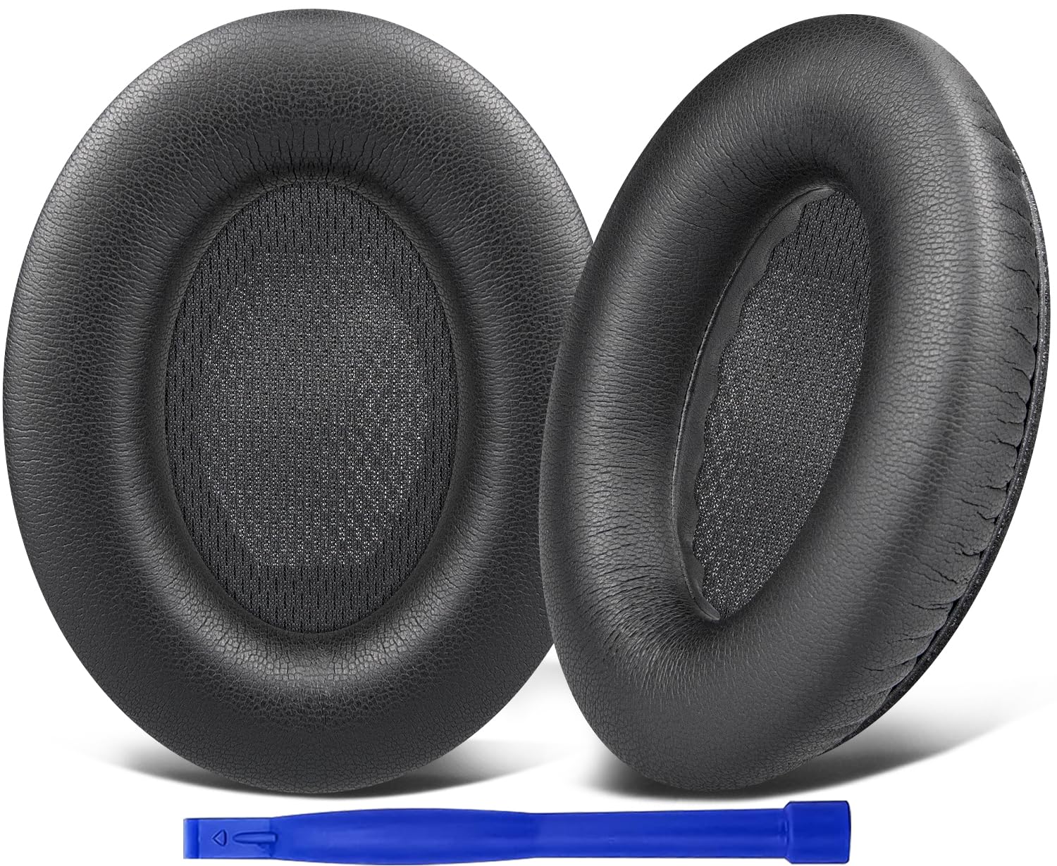 SoloWIT Protein Leather Earpads Cushions for Bose Headphones, Replacement Ear Pads for Bose QuietComfort 15 QC15 QC25 QC2 QC35/Ae2 Ae2i Ae2w/SoundTrue & SoundLink Around-Ear Series - Full Black