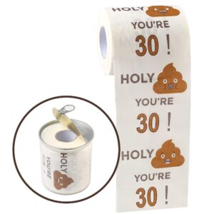 happy 30th birthday gifts for women and men - 3-ply funny toilet paper roll, thirty birthday decorations for him, her, 30th birthday toilet paper novelty, gag funny birthday gift