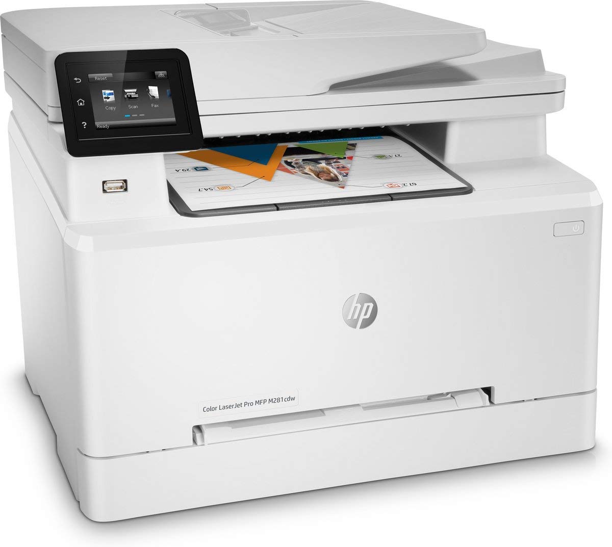 HP Laserjet Pro M281cdw All in One Wireless Color Printer, Scan, Copy and Fax with Ease with Bonus of 30 Sheets ofHP Brochure Paper (T6B83A) - Premier Edition (Renewed)