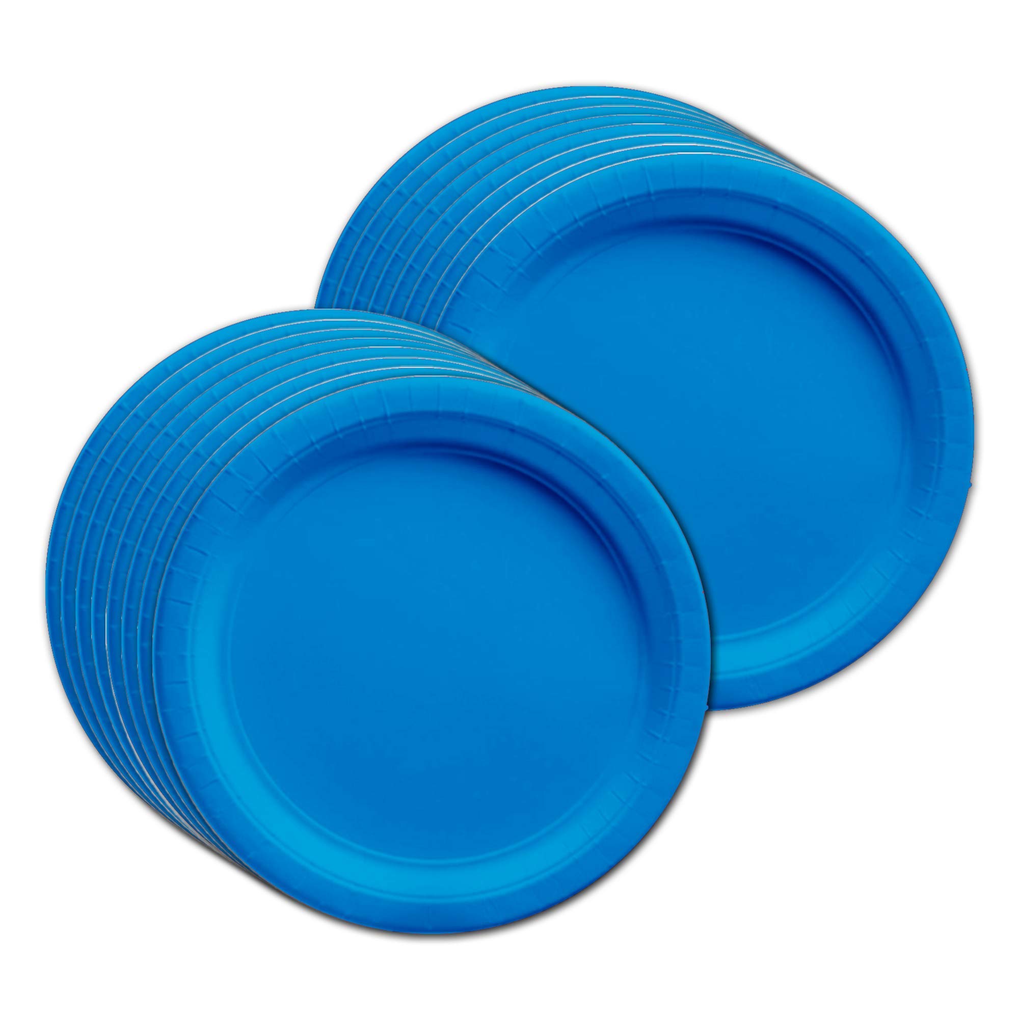 Solid Blue Birthday Party Supplies Set Plates Napkins Cups Tableware Kit for 16