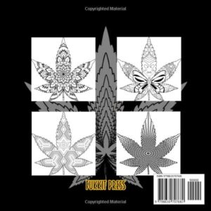 Cannabis Adult Coloring Book: 8.5’x8.5’ ( 21.59x21.59 cm) 112 pages: Drawing, Doodling Novelty fun gift, cheap gift idea, unique office supplies, ... BOOKS FOR ADULTS! /HUMOUR/FUNNY