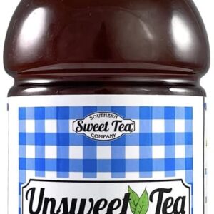 Iced Tea Unsweetened Real Brewed Tea, Caffeinated, All Natural Drinks, No Artificial Flavors or Colors, 16 Oz (12 Pack) by Southern Sweet Tea Company