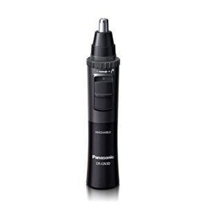 panasonic men’s ear and nose hair trimmer, wet dry hypoallergenic dual edge blade - er-gn30-h